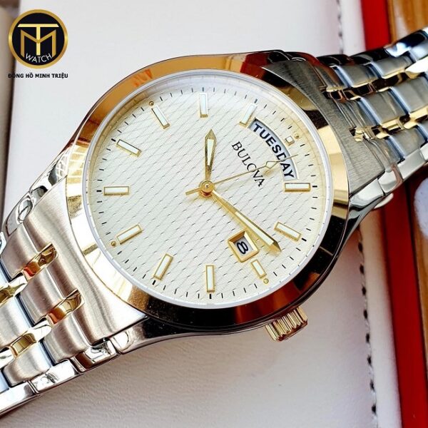 Bulova 98C60 Champagne Gold Dial 38mm