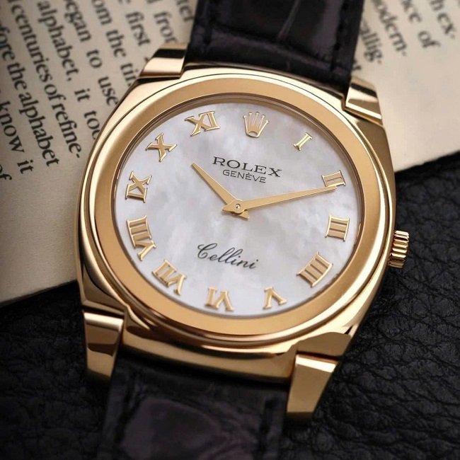 Rolex Cellini Cestello 5330 MOP 18k Yellow Gold