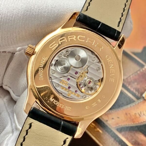 Sarcar Vàng khối 18k Diamond cót tay Thuỵ Sỹ M10513-112 39mm