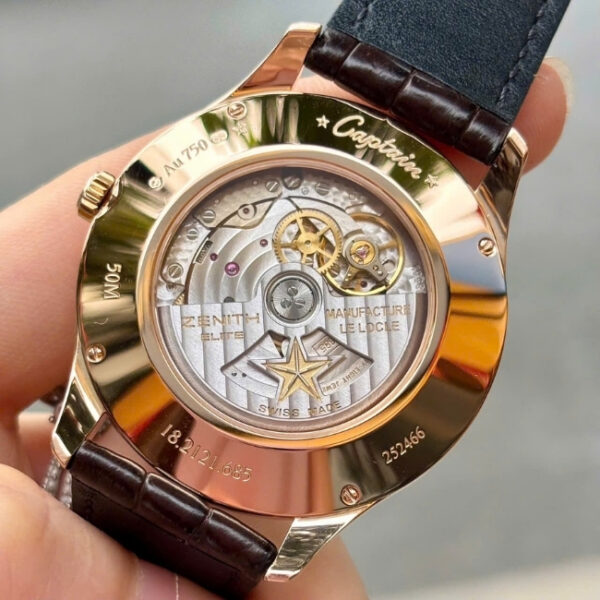 Zenith Captain Kim xăng Vàng đúc 18k 40mm Automatic