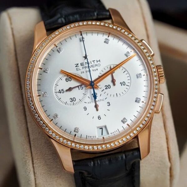 Zenith Captain Chronograph Vàng đúc 18k - cọc kim