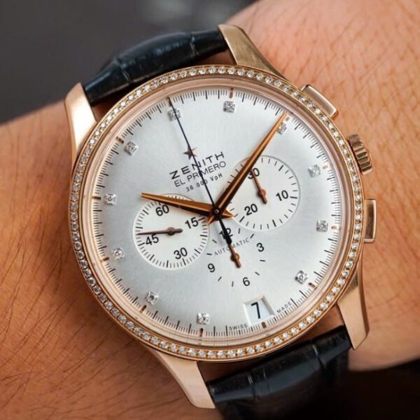 Zenith Captain Chronograph Vàng đúc 18k - cọc kim